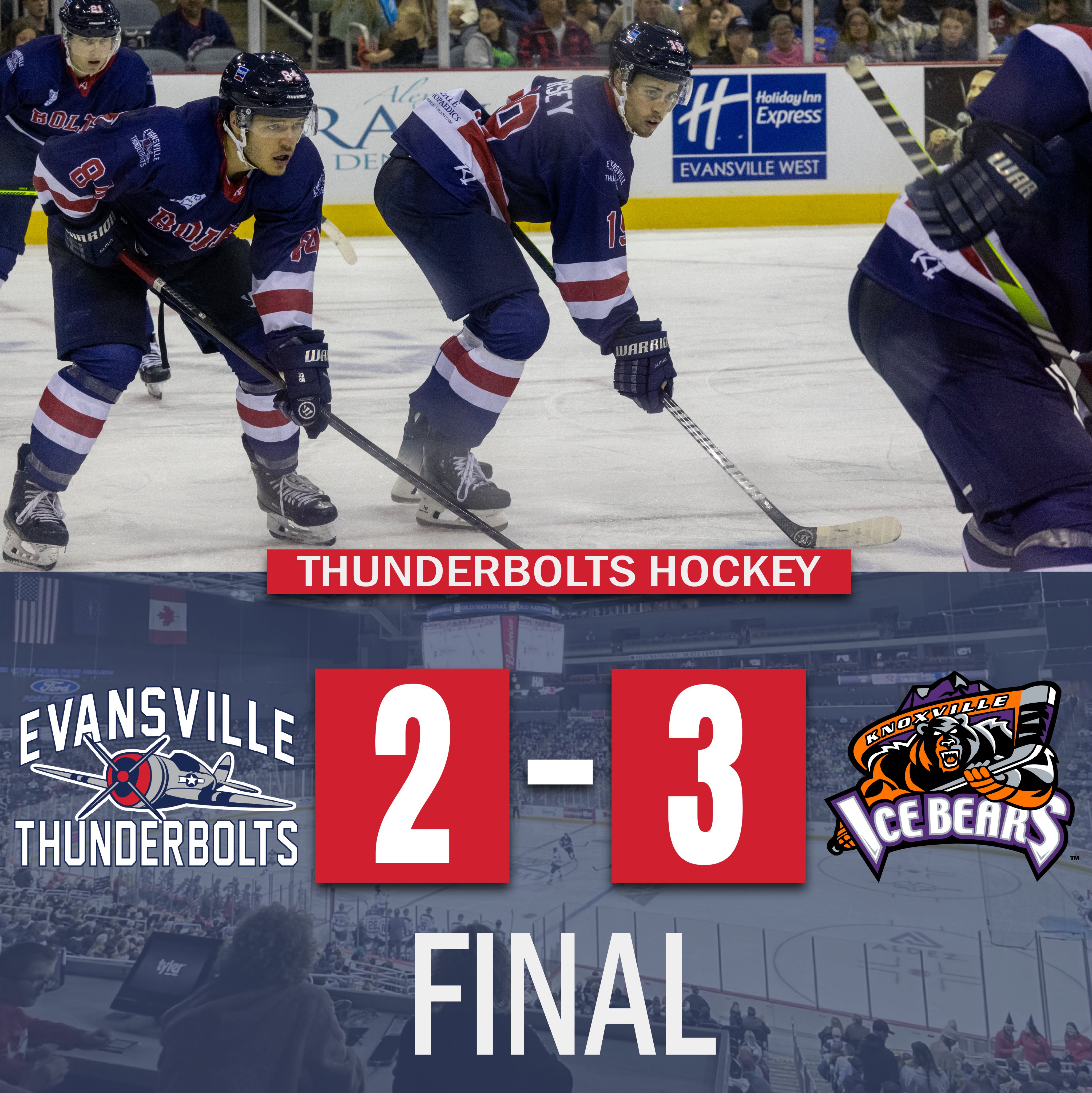 Evansville's Pro Hockey Team | Evansville Thunderbolts - Lindberg ...